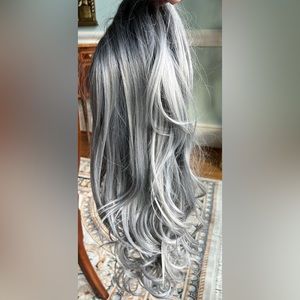 Heather Dye | Hair | Nwtgorgeous Long Gray Lace Front Wig | Poshmark